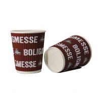 China Factory Price Cheap Disposable Hot Drink Ripple Away Water Coffee Paper Cups for sale