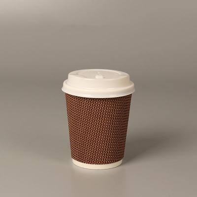 China Different Size Degradable Disposable Paper Coffee Cups For Hot Drinking for sale