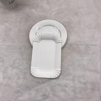 China 11cm 14cm White Birthday Kids Disposable Tableware Set Party Paper Plate Premium Disposable Tableware for sale