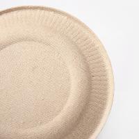 China GB/T 36787-2018 15cm Disposable Paper Fast Food Plates Environmentally Friendly Quality Paper Plates for sale