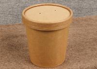 China Thickened Disposable Paper Soup Bowls Take Out Porridge Cup With Lids for sale