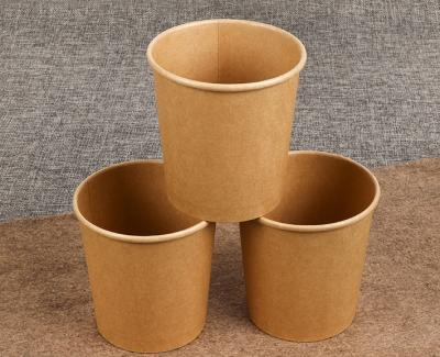 China Thickened Disposable Paper Soup Bowls Take Out Porridge Cup With Lids for sale