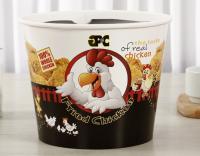 China KFC High CapacityFamily Fried Chicken Paper Buckets Disposable With Lid for sale