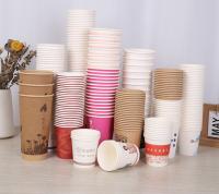 China Takeaway Packing Disposable Paper Cups Paper Coffee Cups Custom Printed for sale
