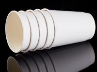 China Double Layer Hollow Paper Coffee Cups Thickened Disposable 8 Oz To 22 Oz for sale
