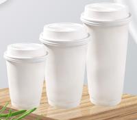 China Double Layer Hollow Paper Coffee Cups Thickened Disposable 8 Oz To 22 Oz for sale