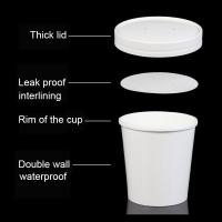 China 8-32oz Paper Soup Cup With Lid Disposable Paper Soup Bowls For Sale for sale