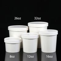 China 8-32oz Paper Soup Cup With Lid Disposable Paper Soup Bowls For Sale for sale