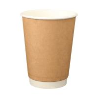 China Disposable Coffee Cup Thickened Double Wall Coffee Cup Logo Print Drink Cup for sale