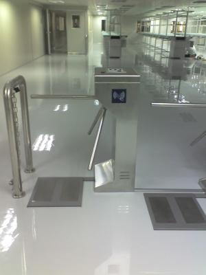 China Security ESD Turnstile Stainless Steel , Electronic Access Control Turnstiles  for sale