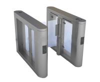 China Arc Shaped Speed Gate Turnstile Flap Barrier Gate For Government Offices for sale