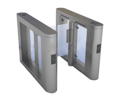 China Arc Shaped Speed Gate Turnstile Flap Barrier Gate For Government Offices for sale