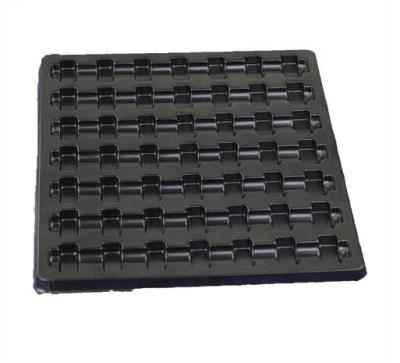 China PCB Blister Packaging Box Black Plastic Black Esd Tray Conductive Non Taste for sale