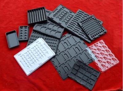 China Light Weight Blister Packaging Box ESD Vacuum Forming Tray PET PP PS Material for sale