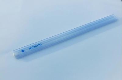 China Flexible Esd Static Control Products Rectangular Ic Packing Pvc Tube Packaging for sale