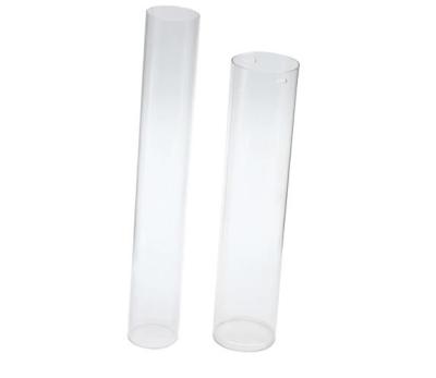 China Plastic Cylinder ESD Tube PC Transparent Big Clear Plastic Test Round Packaging Tube for sale