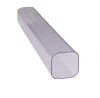 China Transparent ESD Packaging Tubes PC/PVC 0.5-2mm Thickness for IC & SOP Chip Encapsulation for sale