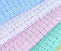 China 5mm Stripe ESD Polyester Knitted Antistatic Fabric, lint‑free and non‑shedding, for cleanroom workwear. for sale