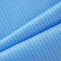 China Conductive Polyester Twill Fabric, Anti-static & Burst-resistant, with Conductive Steel Fiber, for ESD Workwear for sale