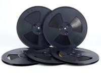 China 24mm blue empty plastic spool, for SMD resistor SMT packaging, high recognizability. for sale