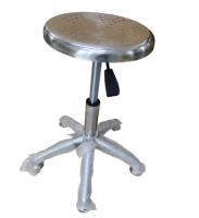 China 304 Stainless Steel Perforated Stool | Cleanroom ESD Stool for Laboratory and Electronics Workshop for sale