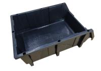 China ESD Anti Static Parts Bin Black Plastic Storage Box 515×345×185mm for Electronic Components for sale