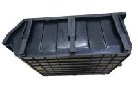 China ESD Anti Static Parts Bin Black Plastic Storage Box 515×345×185mm for Electronic Components for sale