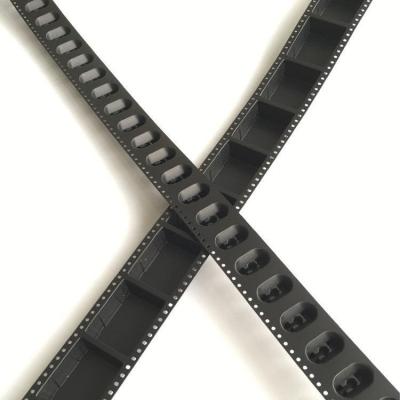 China Black Embossed Carrier Tape for SMT Resistor Capacitor and LED Components for sale
