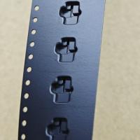 China 16–24mm Black ESD PS Embossed Carrier Tape, Custom Pocket for SMT SMD Automated Component Feeding for sale