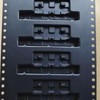 China 32-44mm Black PS Embossed Carrier Tape for SMT SMD Components for sale
