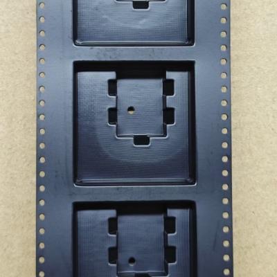 China 44mm Black PS Embossed Carrier Tape for SMT SMD Component Packaging for sale