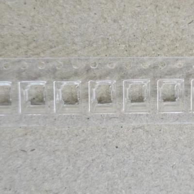 China SMT Carrier Tape 24mm Transparent Plastic Embossed Carrier Tape for Packaging and Clear Identification of SMD Components for sale