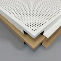 China Suspended Indoor Perforated Acoustic False Ceiling Tiles For T Grid for sale