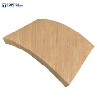 China Custom Wood Grain Curved Aluminium Ceiling Panel Suspension System Material for sale
