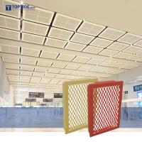 China Light Weight Stretched Metal Mesh Ceiling Panel Rectangle Shape for sale