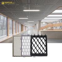 China Light Weight Stretched Metal Mesh Ceiling Panel Rectangle Shape for sale