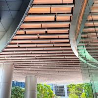 China Fashionable Decorative Horizontal Aluminum Louver Customized For Commercial Building for sale