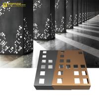 China Perforated morden Anticorrosive Aluminum Cladding Column Covers For Commercial Building for sale
