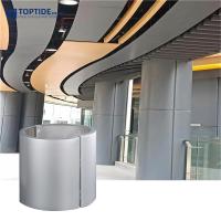 China Perforated morden Anticorrosive Aluminum Cladding Column Covers For Commercial Building for sale