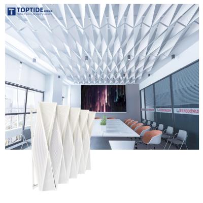 China Novel design metal artistic ceiling suspended aluminum strip ceiling  for sale