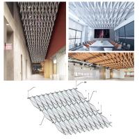China Novel design metal artistic ceiling suspended aluminum strip ceiling  for sale