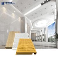 China Interior Building Decoration Materials metal Hook on aluminum Ceiling Panel for Hotel for sale