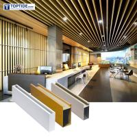China Commercial Building Material Waterproof Metal Ceiling System Linear Aluminum Baffle Ceiling for sale