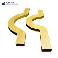 China Metal Decoration Materials Artistic Wave Linear Aluminum Baffle Ceiling for Office for sale