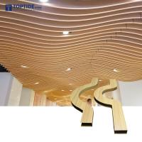 China Metal Decoration Materials Artistic Wave Linear Aluminum Baffle Ceiling for Office for sale