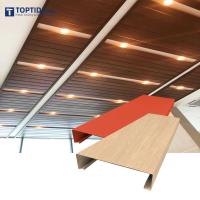 China Stylish Metal Ceiling Design Decorative Building Material Linear Aluminum Strip Ceiling for sale
