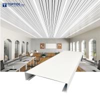 China Custom Metal Perforated Linear Aluminum Strip Ceiling For Office Ceiling System for sale