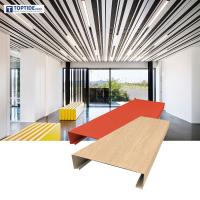 China Waterproof Mouldproof Linear Metal Ceiling Building Material Aluminum Strip Ceiling For Office for sale