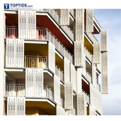 China Novel Laser Cut Metal Cladding Panel Building Material Perforated Aluminum Wall Panels for sale