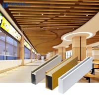 China SONCAP Powder Coating Metal Baffle Ceiling Strip For Decoration for sale